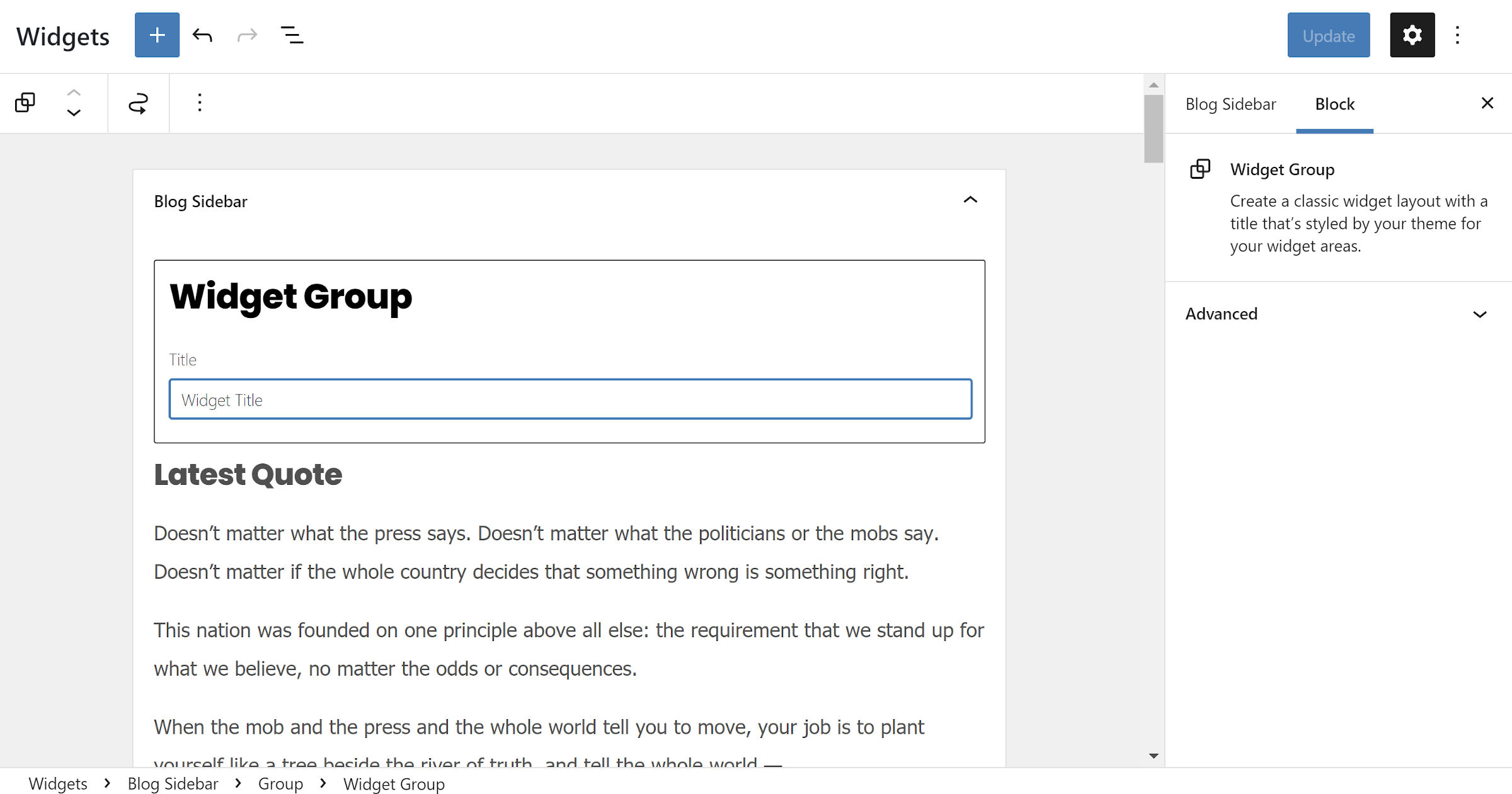 Gutenberg 11.5 Adds Widget Grouping, Iterates on the Block Gap Feature ...
