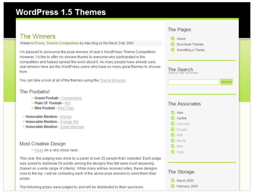 A Visual History of The WordPress Project – Closing in on Two Decades ...