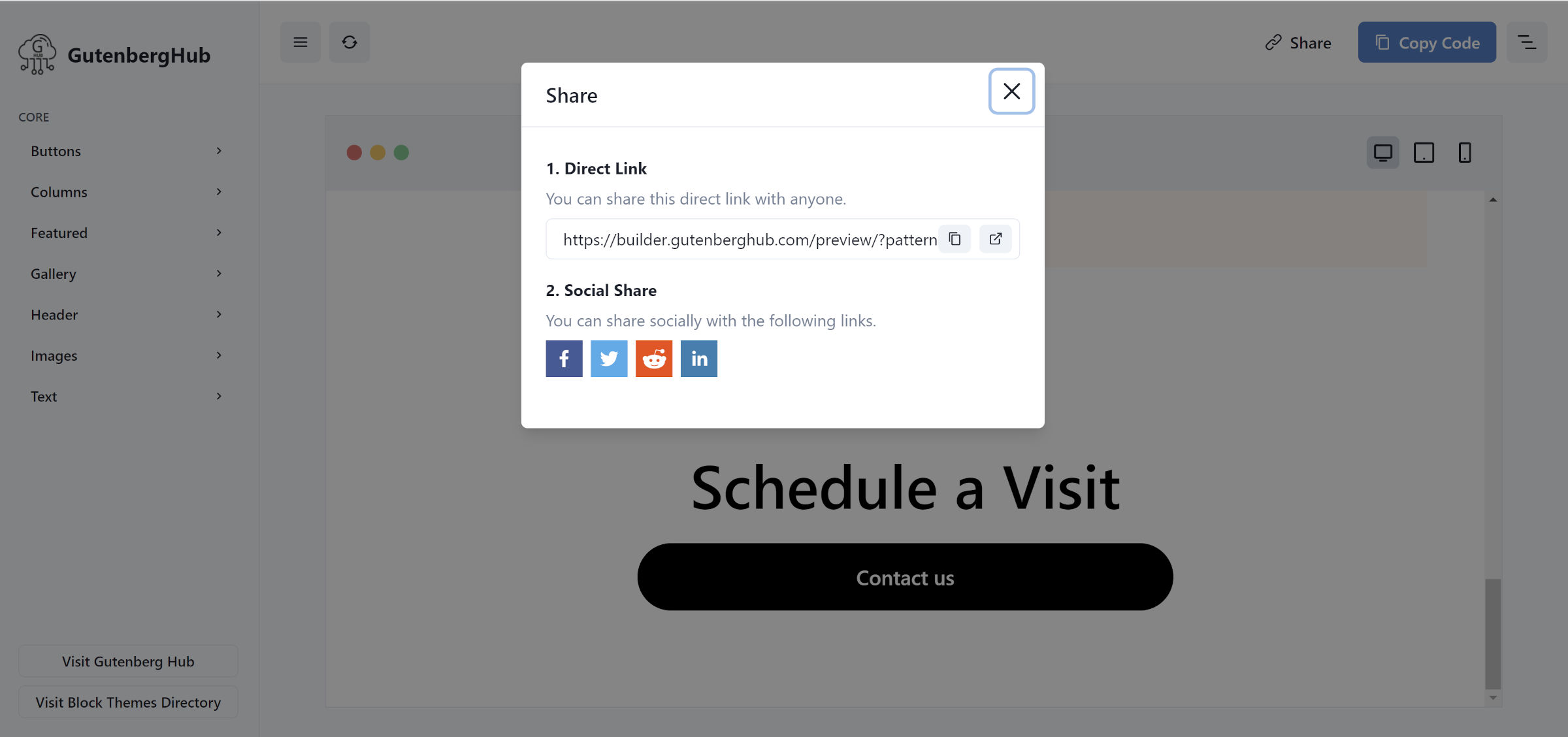 Gutenberg Hub Launches an Online Page Builder App Using WordPress Patterns | BytePlate Brand