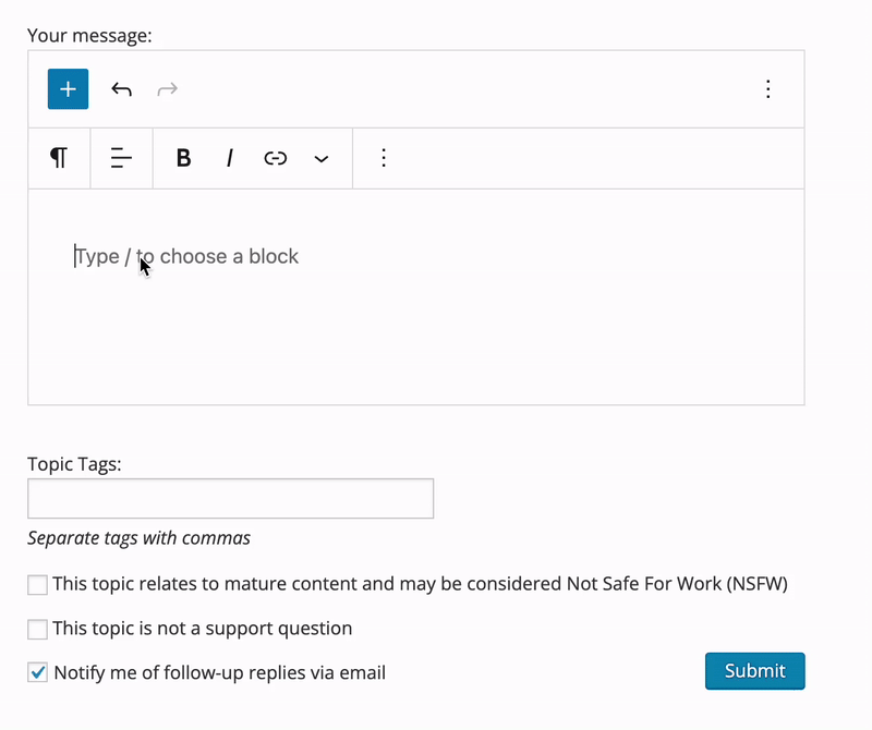 The Block Editor Is Coming to WordPress’ Support Forums | BytePlate Brand